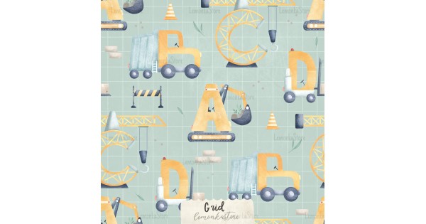Construction-ABCD exclusive seamless pattern